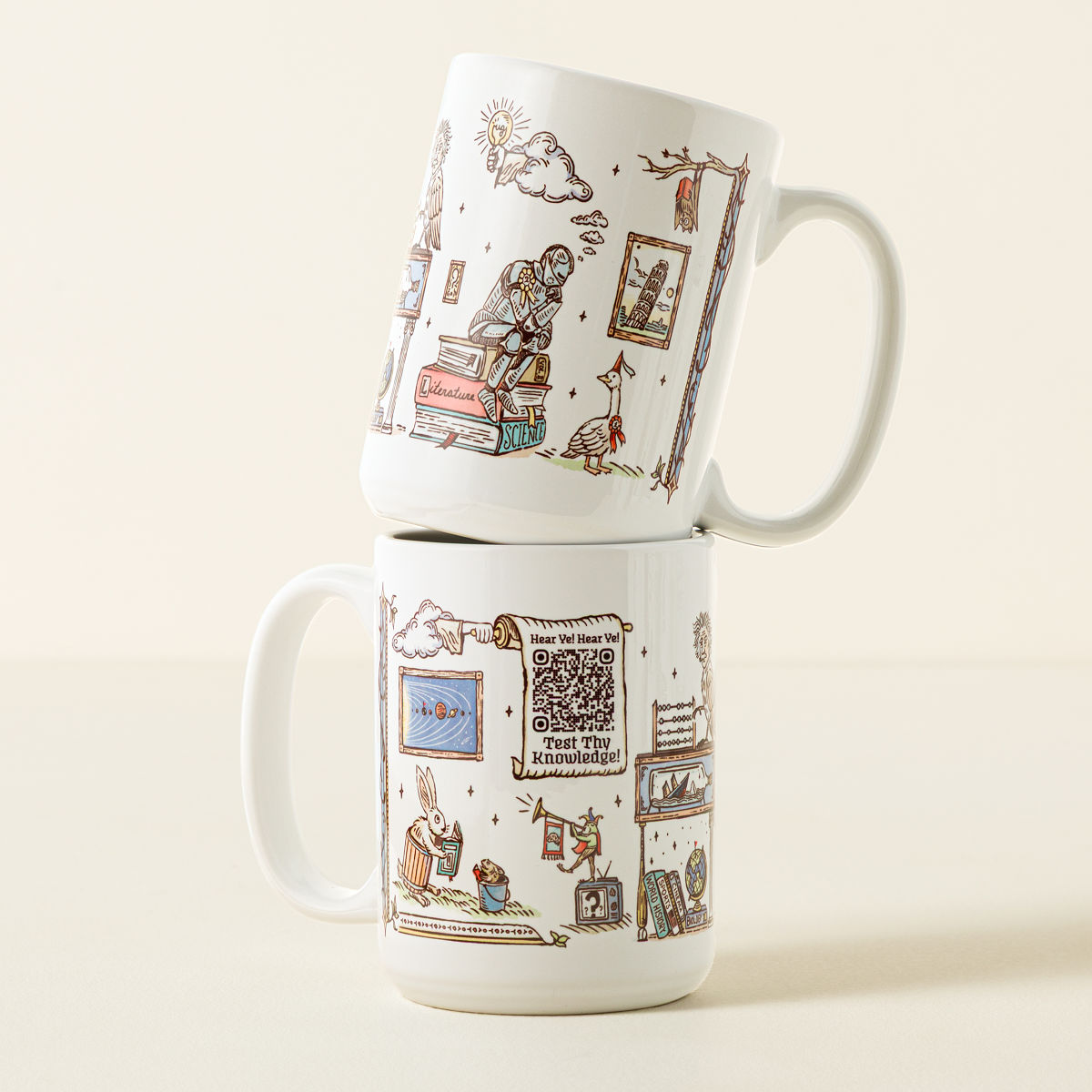 Uncommon Goods | Trivia Every Day Interactive QR Mug | trivia mug