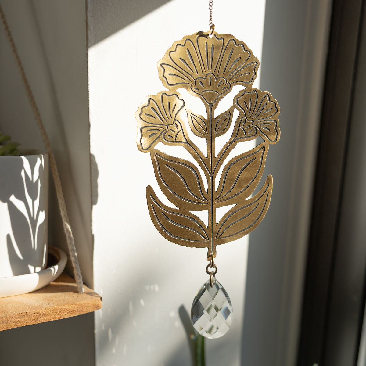 Uncommon Goods | Garden Icon Brass Suncatcher | suncatcher