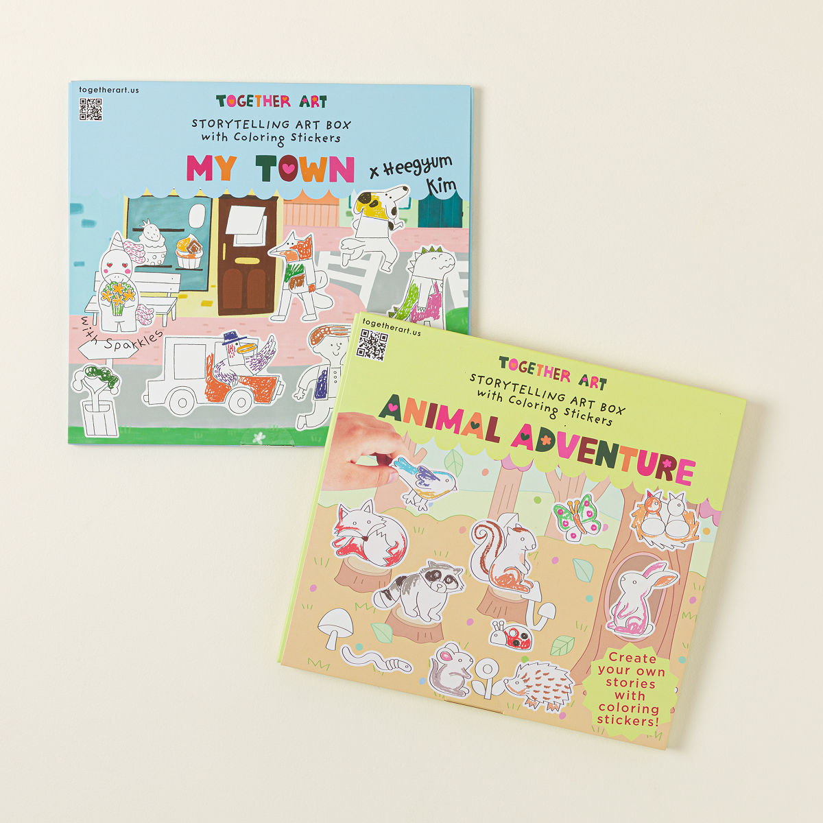 Uncommon Goods | Color Your Own Storytelling Sticker Sets | sticker craft