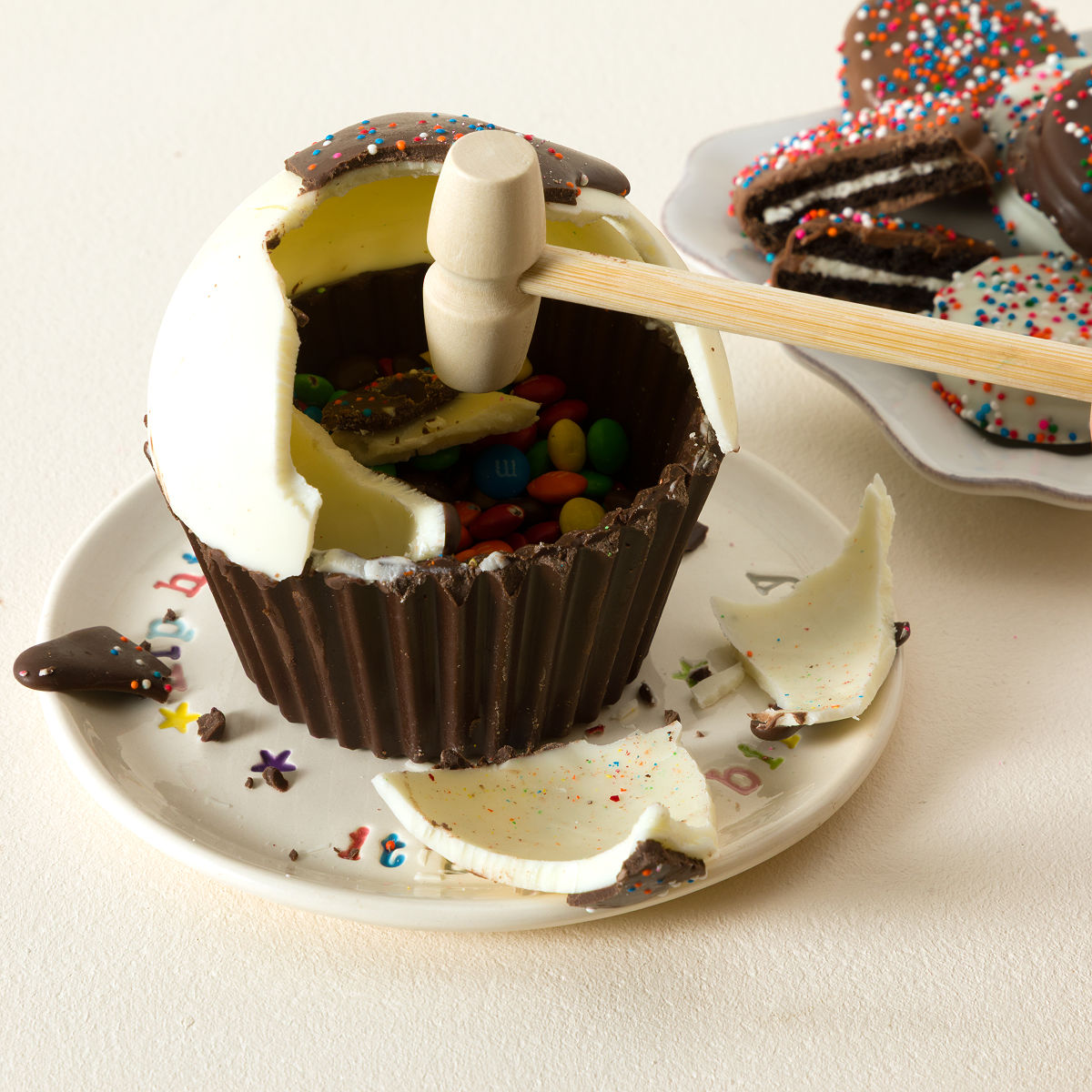 Uncommon Goods | Breakable Birthday Cupcake Gift Set | breakable candy