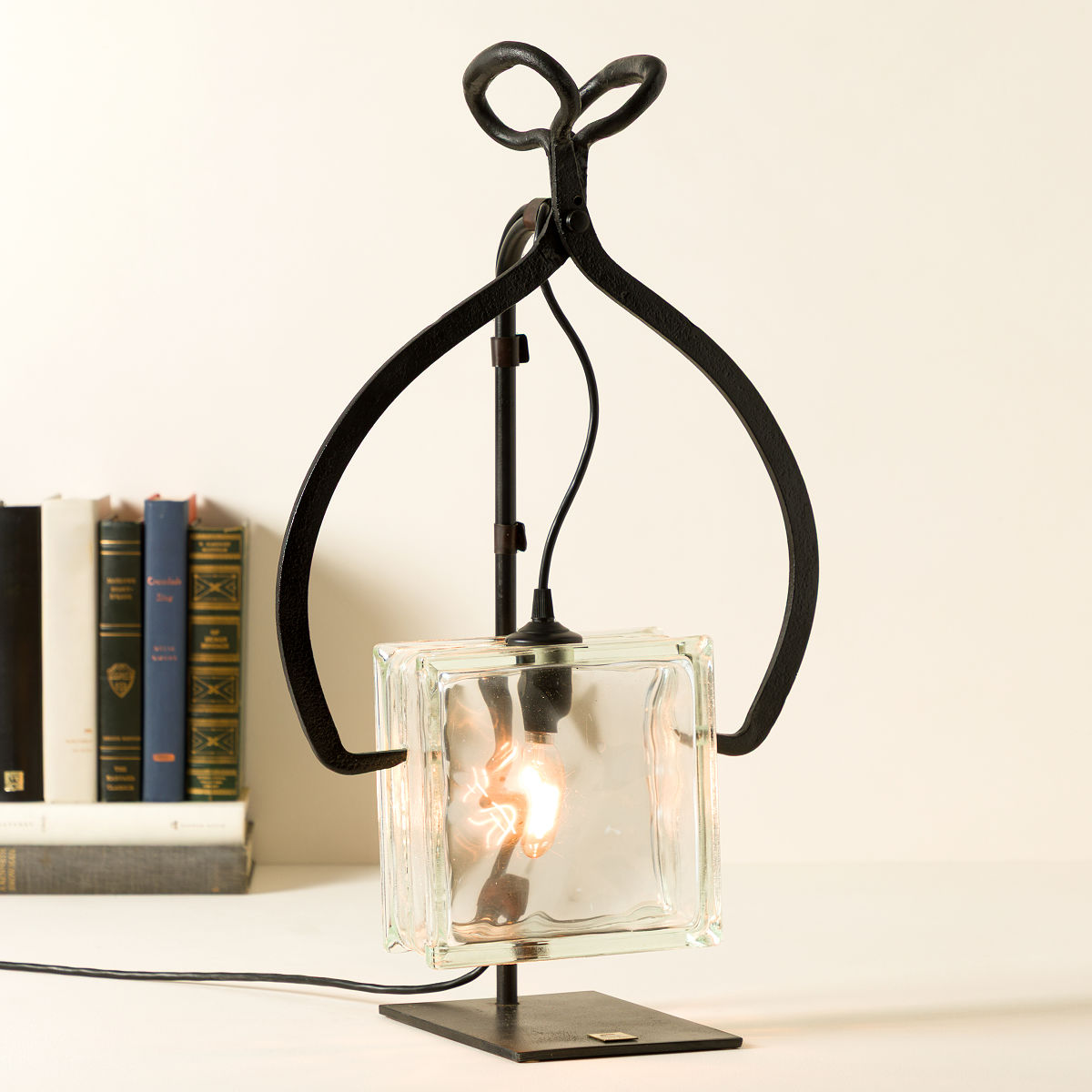 Uncommon Goods | Reclaimed Ice Tong Table Lamp | ice tongs lamp