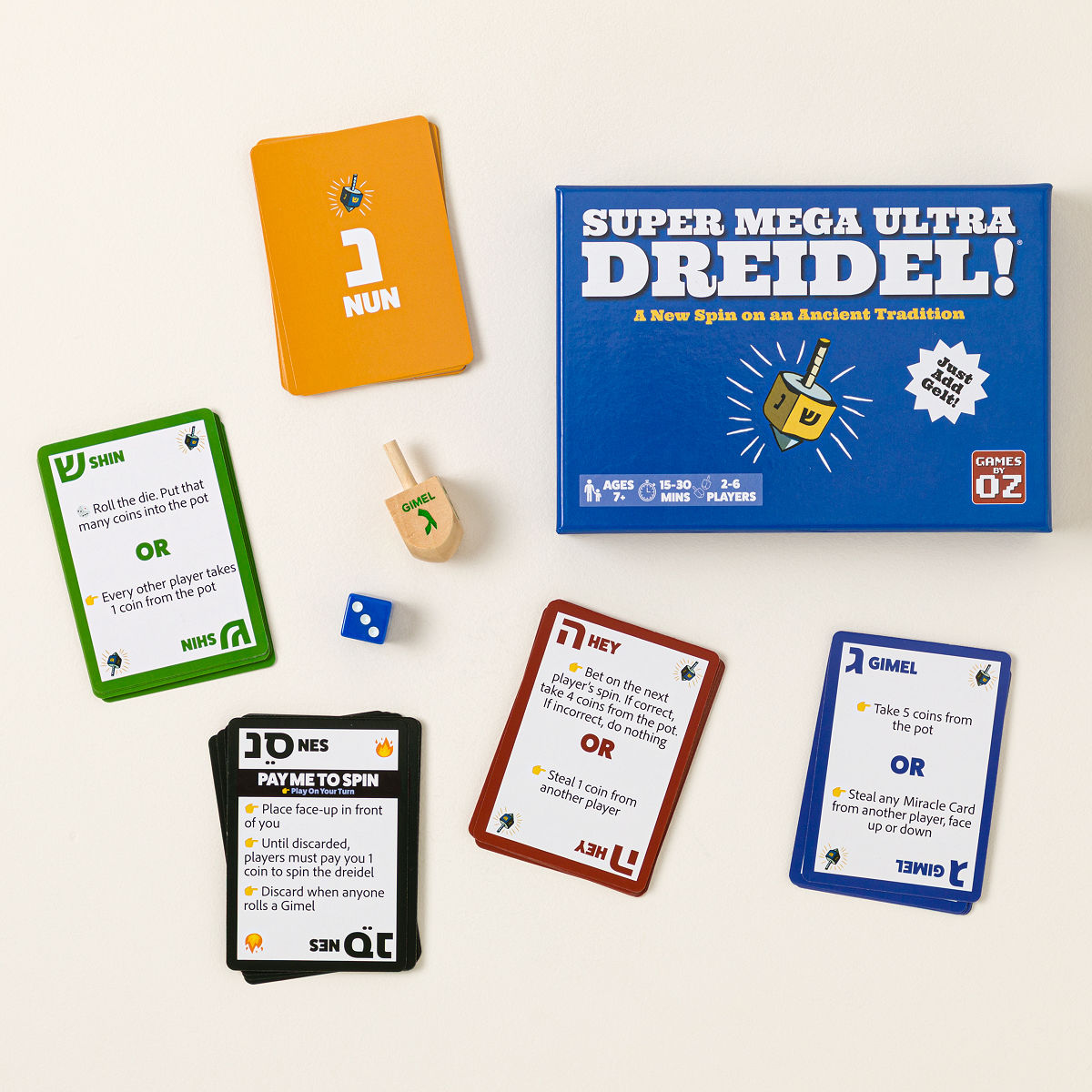 Uncommon Goods | Kid Designed Super Mega Ultra Dreidel Game | dreidel game