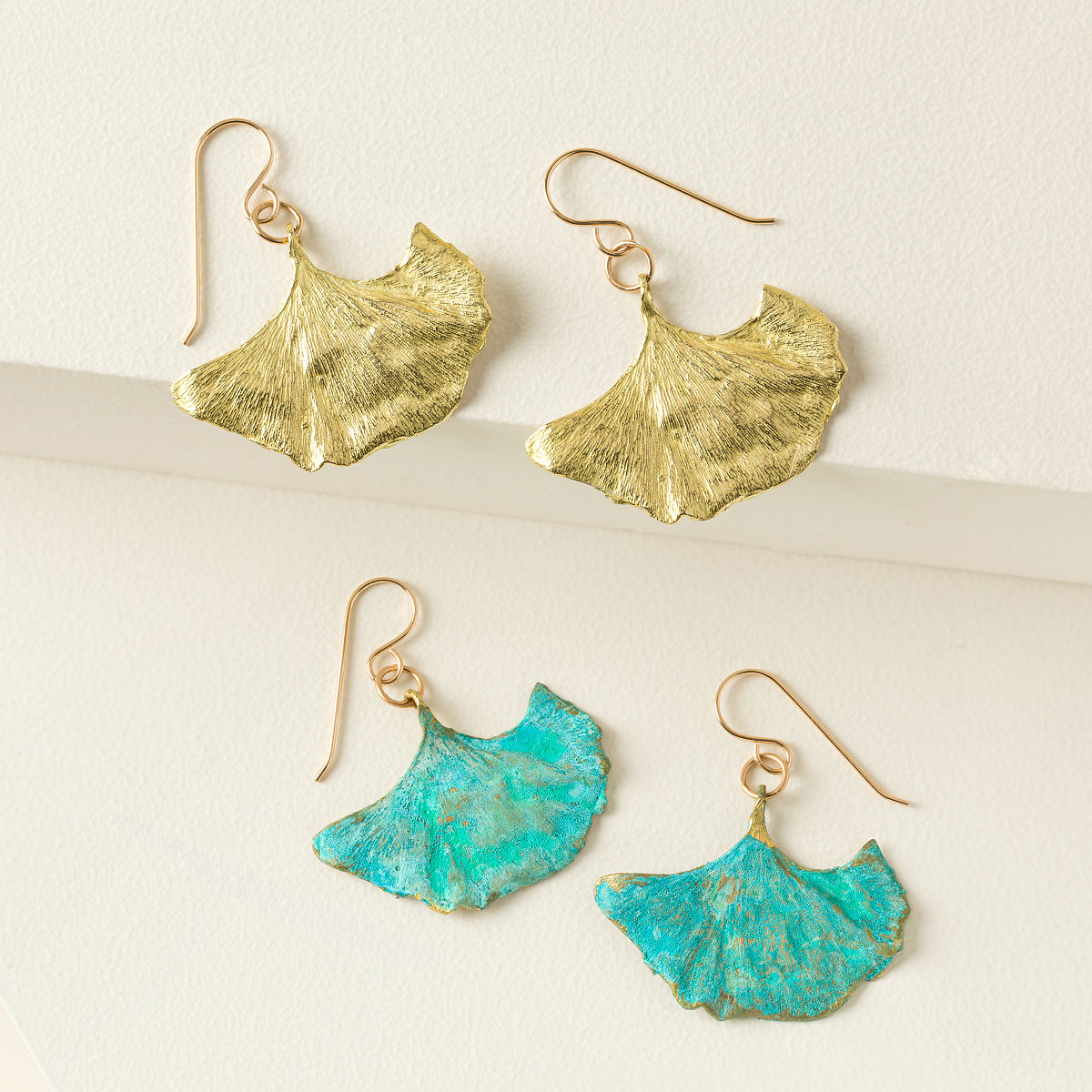 Uncommon Goods | Ginkgo Leaf Earrings | ginkgo earrings