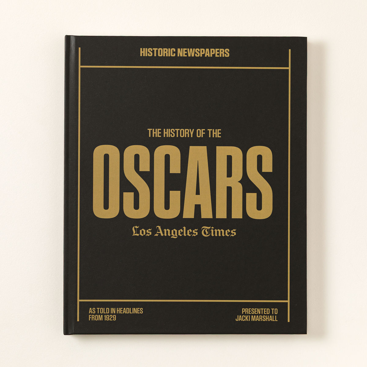 Uncommon Goods | Personalized Oscars History Book | oscars history