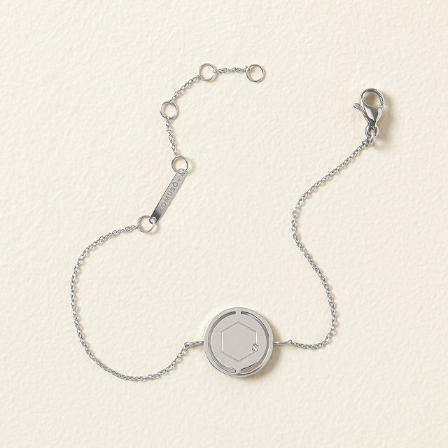 Uncommon Goods | Silver - Mindful Breathing Bracelet | mindful bracelet